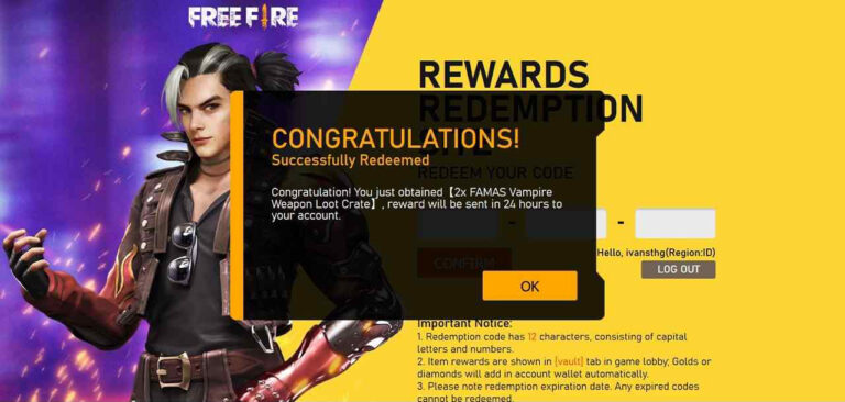 500+ Garena Free Fire Redeem Codes 4 December 2025
